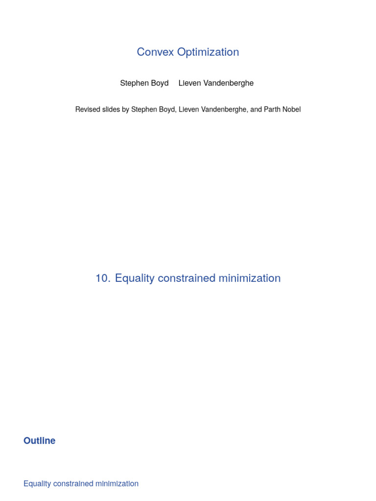 11 Equality | PDF | Mathematical Optimization | Algorithms