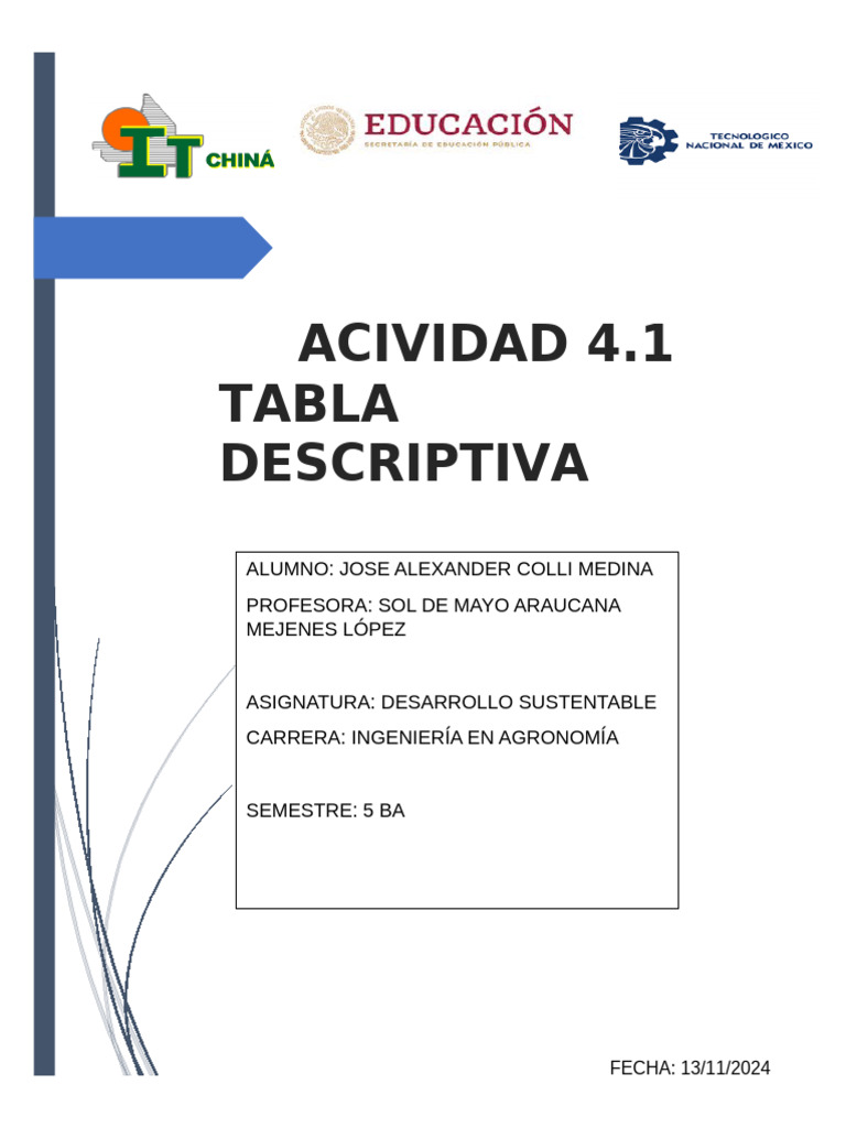 TABLA DESCRIPTIVA | PDF | Economias | Bienes