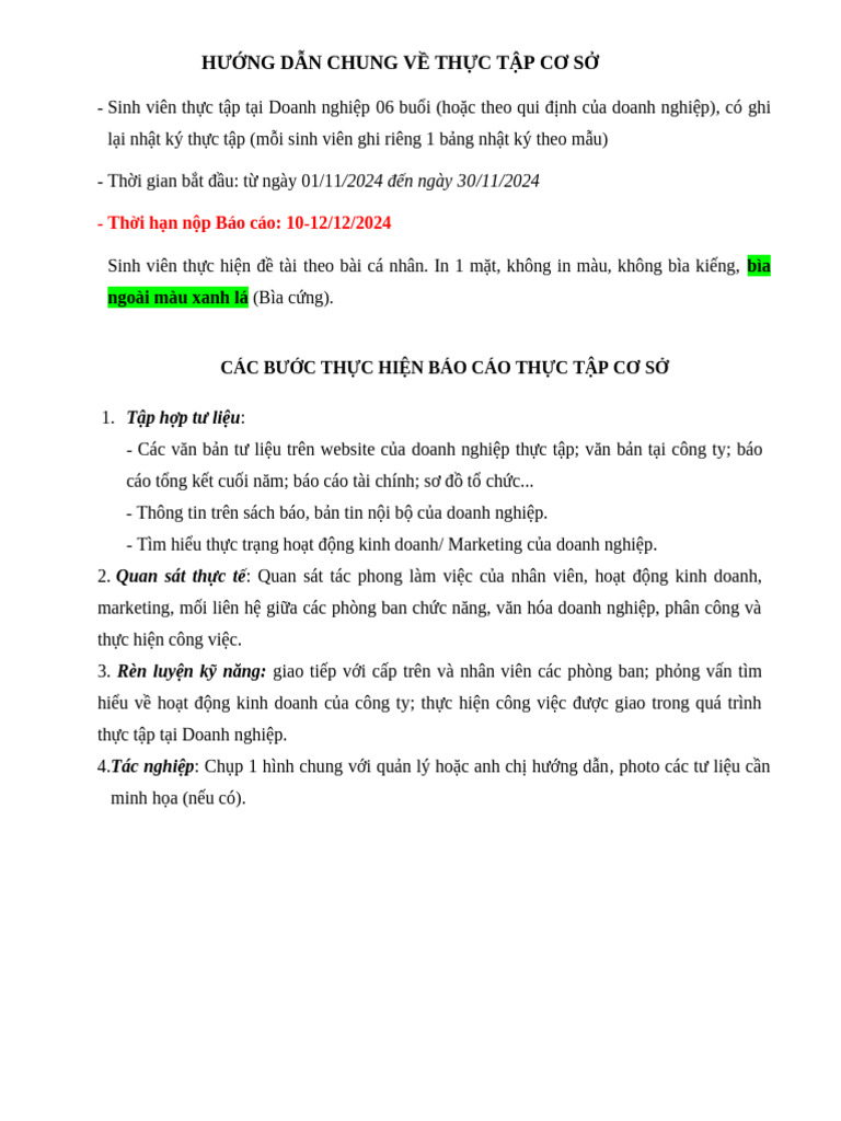 BIỂU MẪU HƯỚNG DẪN TTCS - 2024-2025 | PDF