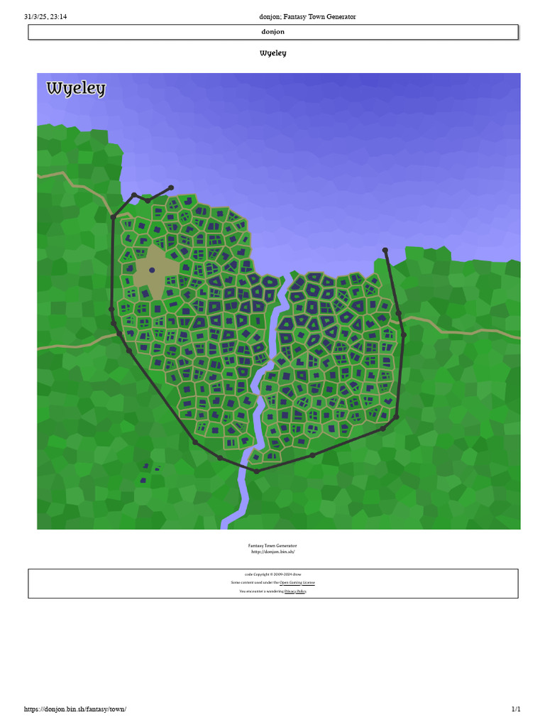 donjon; Fantasy Town Generator 4 | PDF