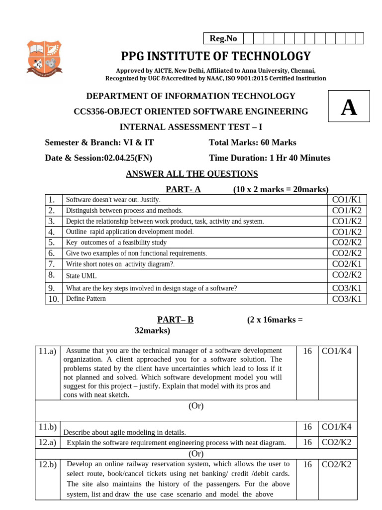 Oose Ia | PDF | Software Engineering | Computing