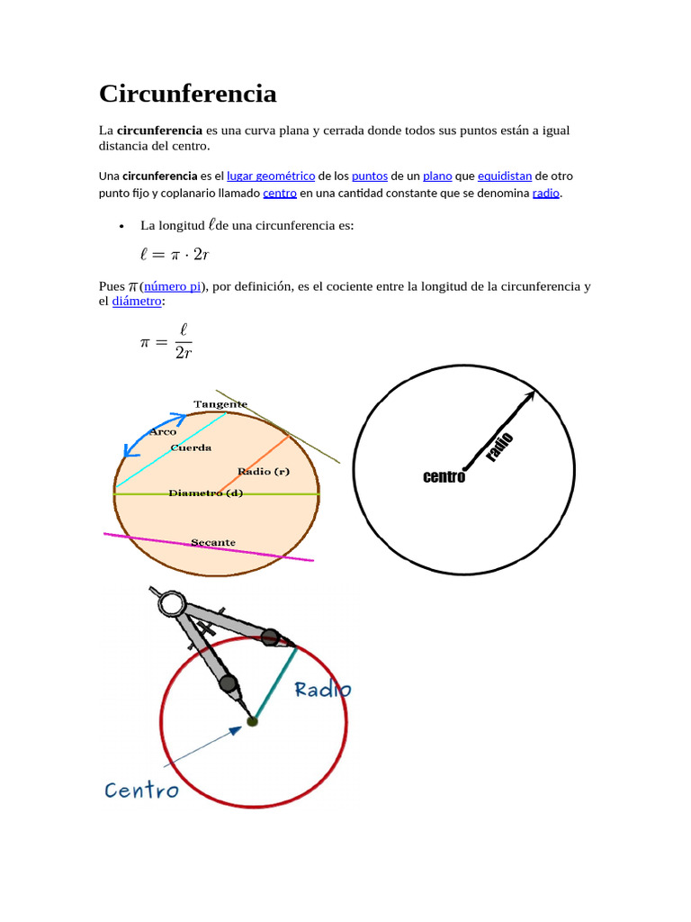 Circunferencia matematica | PDF | Elipse | Triángulo