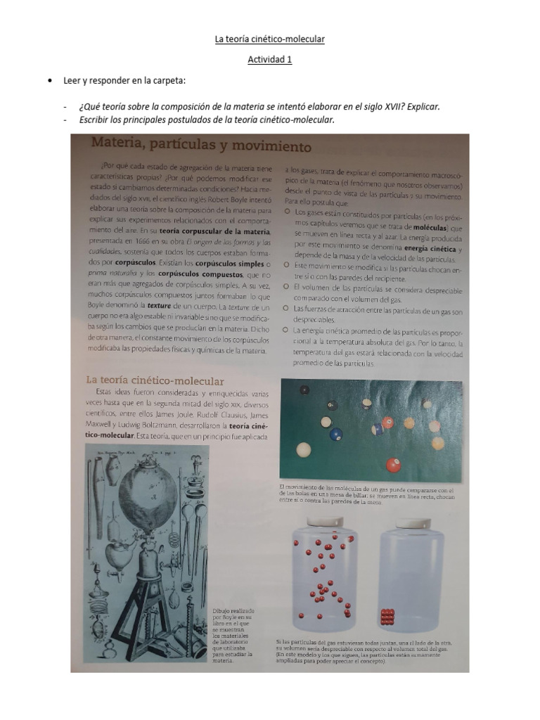 La Teor-A Cin-Tico-Molecular | PDF