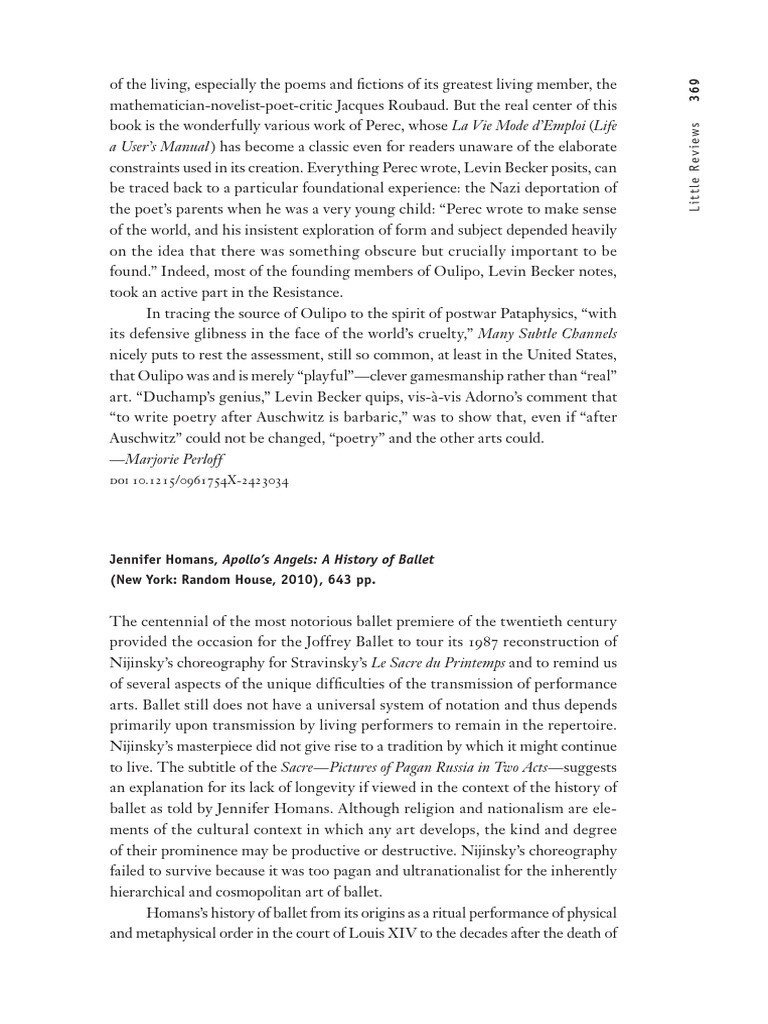 Apollos Angels A History of Ballet | PDF | Ballet | Performing Arts