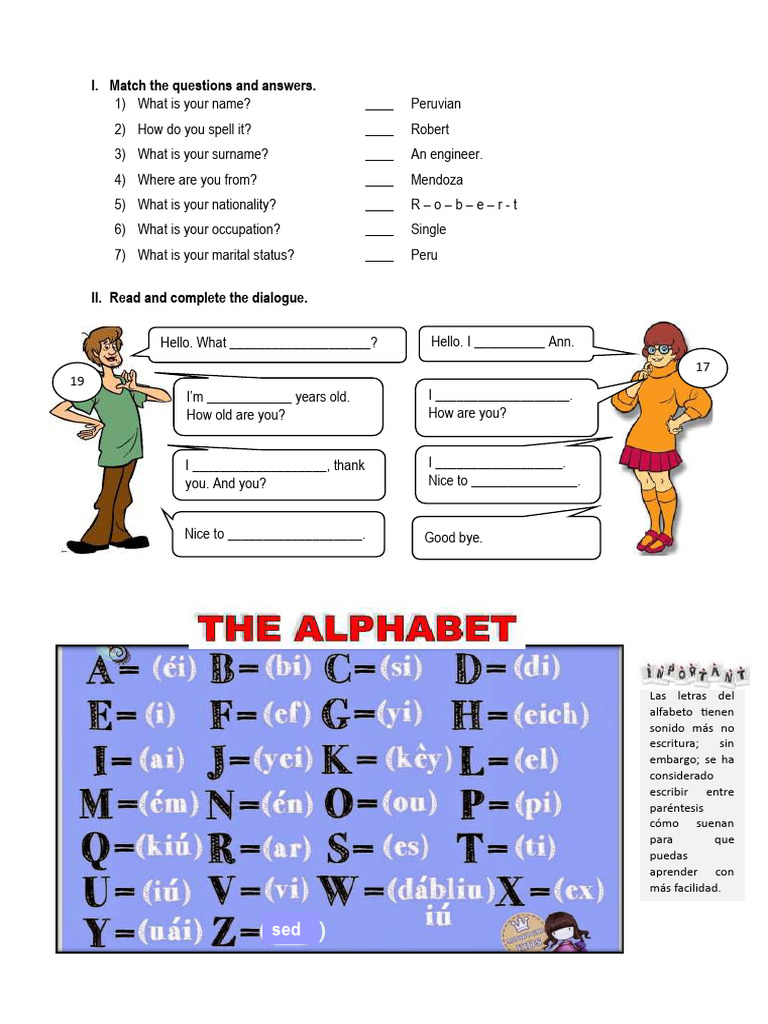 5th Unit 1 Worksheet 02 Listening | PDF
