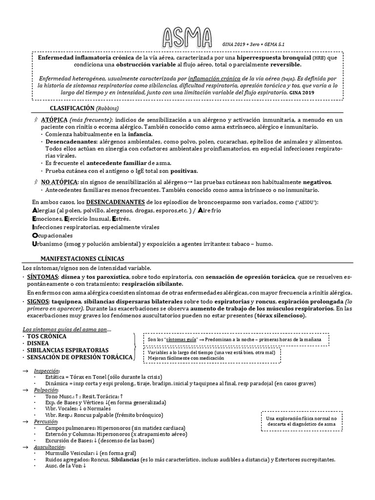Clasificación y Diagnóstico del Asma | PDF | Asma | Alergia