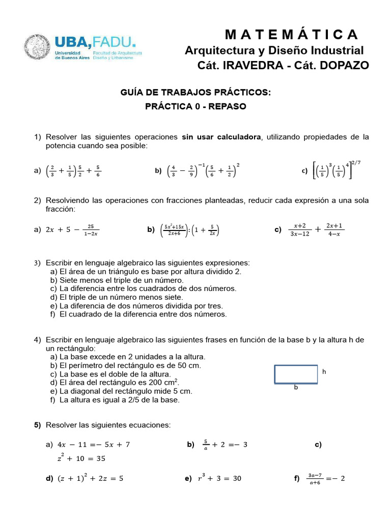 PrÃ¡ctica 0 - Enunciados.docx | PDF | Integral | Geometría euclidiana