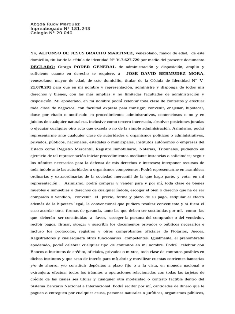 Poder General Amplio!! | PDF | Bancos