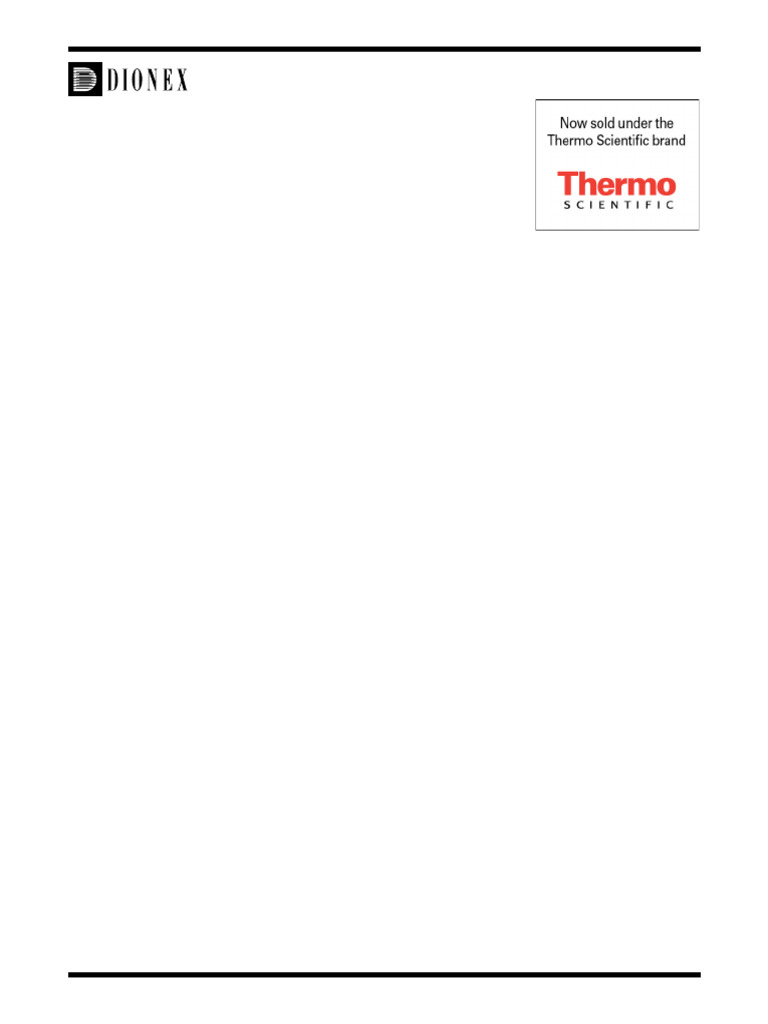 4205-AN120 - LPN0990 Dionex Ion Chromatography | PDF | Purified Water ...