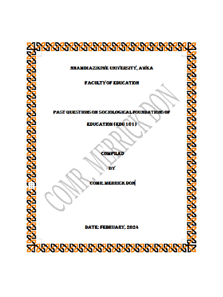 EDU 101 Merged | PDF