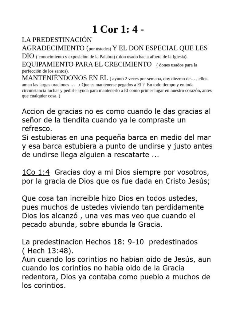 1 Cor 1 - 4 | PDF | Cristo (título) | Jesús