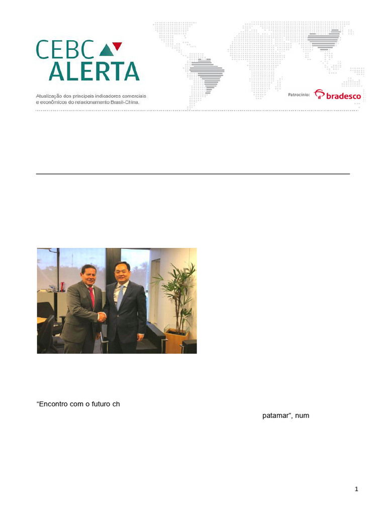 Cebc Alerta Yang Wanming É Novo Embaixador Da China No Brasil | PDF