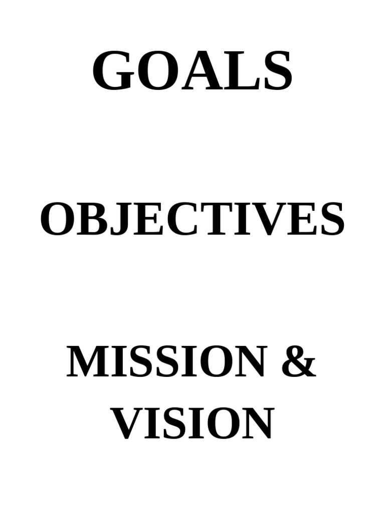 GOALS (Print in Coloured Paper) | PDF