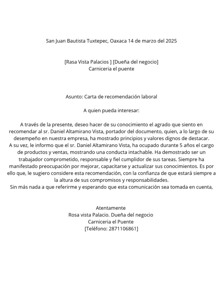 Purple White Simple Generic Letter of Recommendation - 20250331 ...