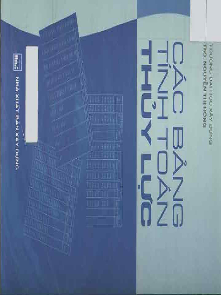 Cac bang tinh toan thuy luc NUOC CAP | PDF