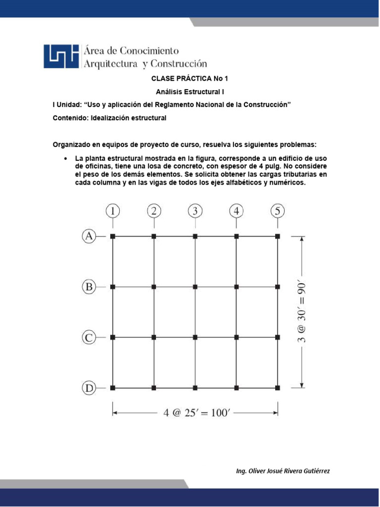 CP1 - Idealización Estructural | PDF