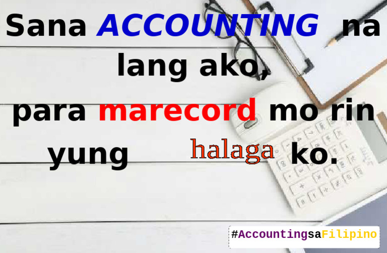 Accounting Sa Filipino | PDF