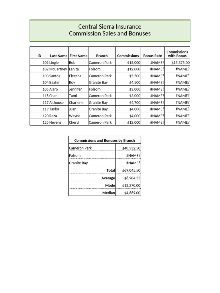Central Sierra Insurance Commissions Report | PDF