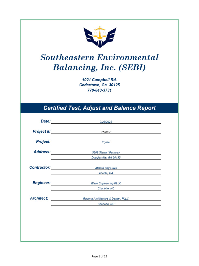 TB SEBI Report For 250027 Krystal | PDF | Physical Quantities
