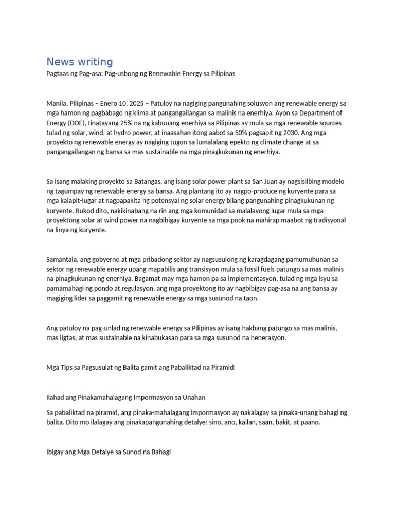 News Writing | PDF