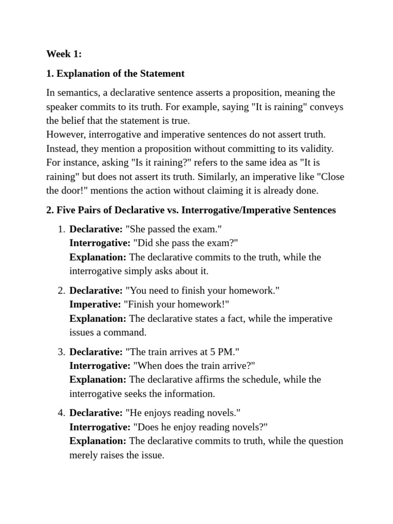 T NG H P Semantic | PDF | Truth | Proposition