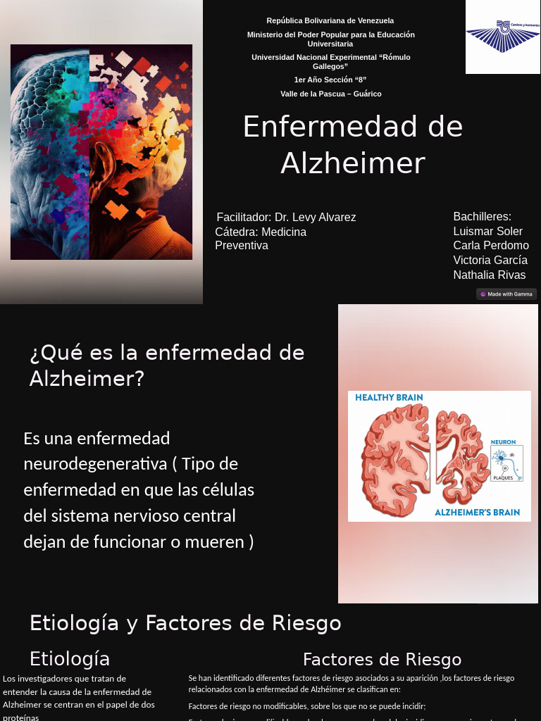 Guía Completa sobre la Enfermedad de Alzheimer | PDF | Enfermedad de ...