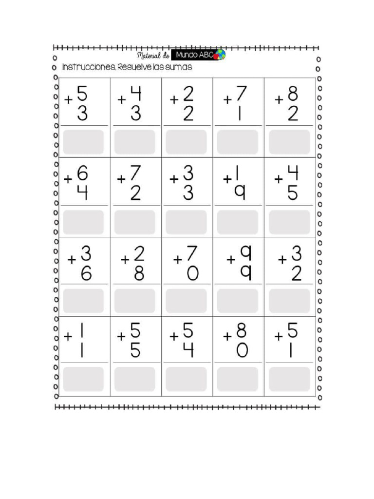 EXAMEN SUMA Y RESTA | PDF