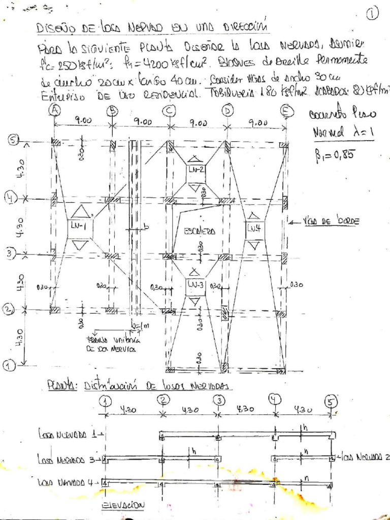 Losa Nervada 1 Problema No1 Rev1 | PDF