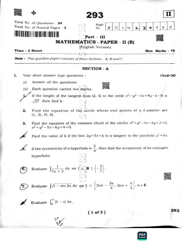 Maths 2B Iit Fast Track | PDF