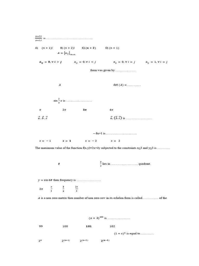 Rubric Mathis | PDF | Geometry | Matrix Theory