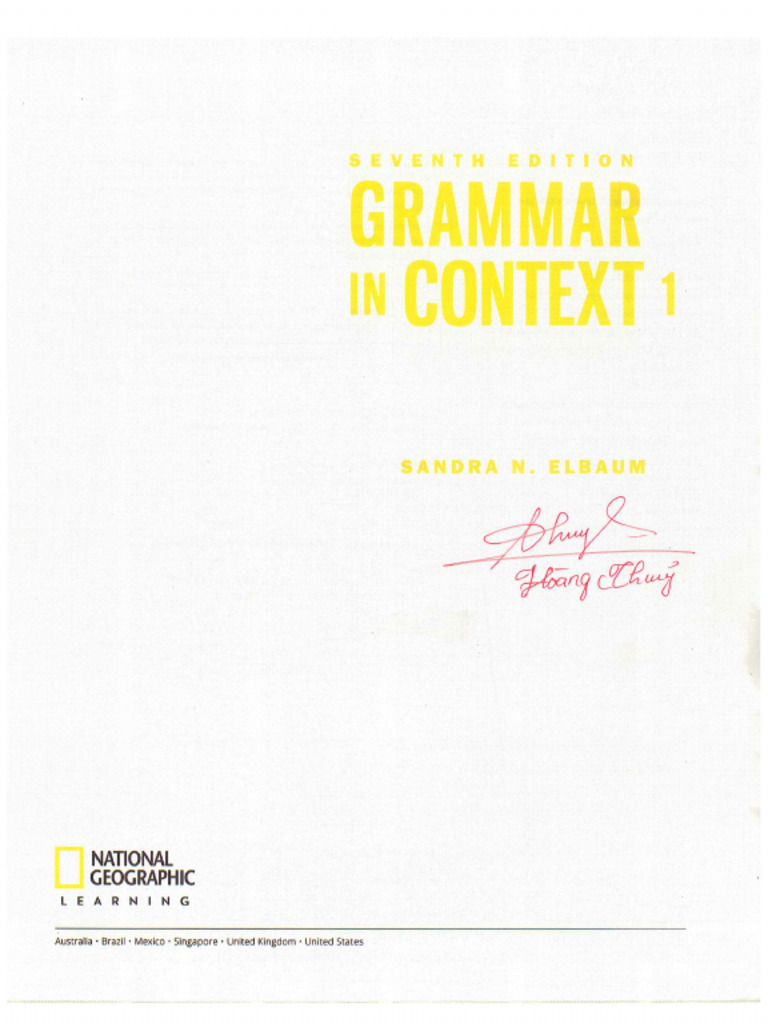 Grammar in Context 1 | PDF