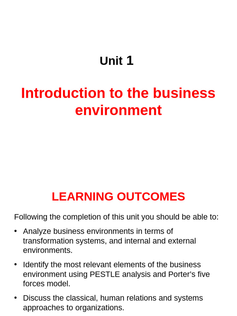 Business Environment Analysis Techniques | PDF | Organizational Structure | System