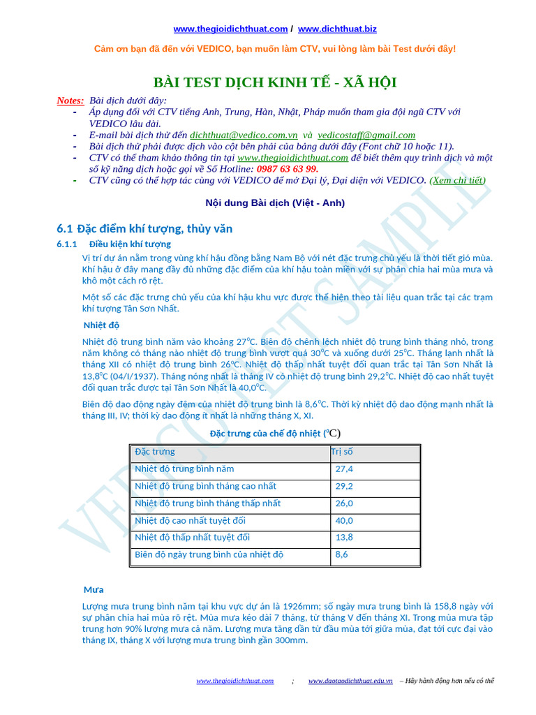 TEST CTV Ve Khi Tuong Thuy Van - D Án | PDF
