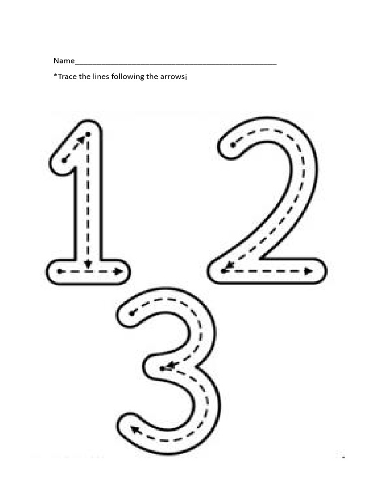 Math Trace The Lines | PDF