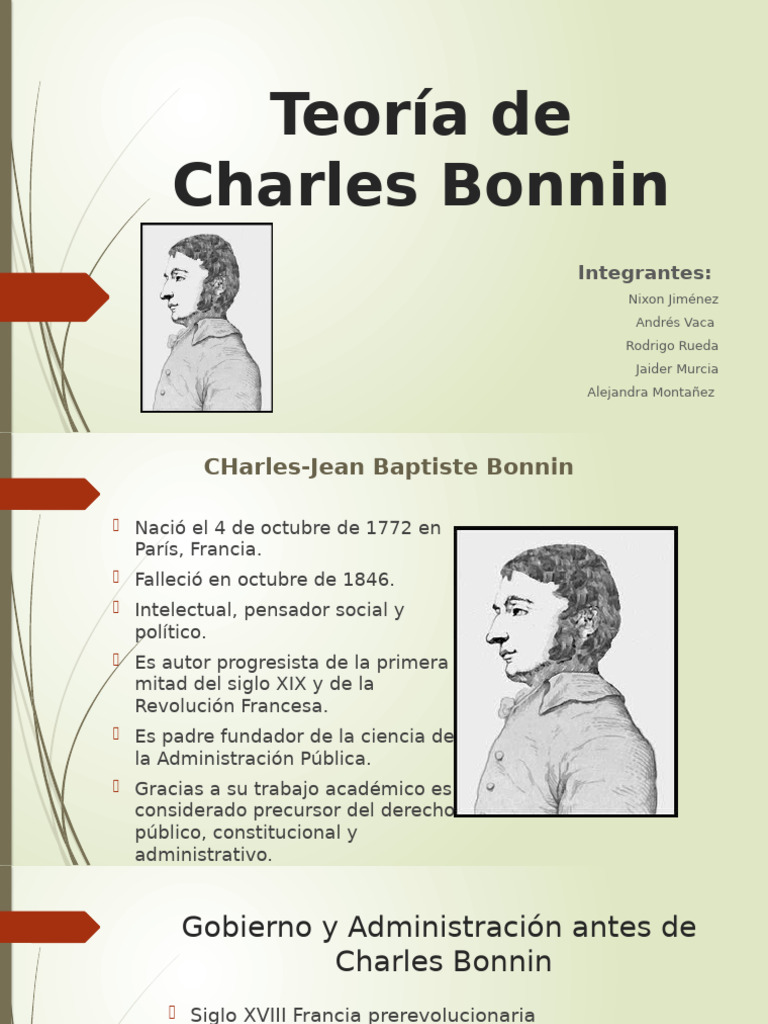 Teoría de Charles Bonnin | PDF | Estado (política) | Administración Pública