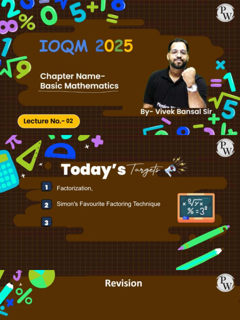 Basic Mathematics 02: Class Notes | PDF