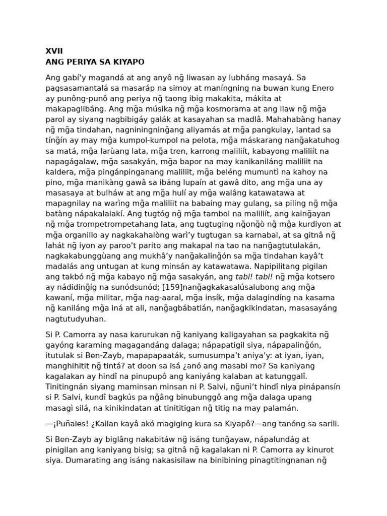 Kabanata 17 - Ang Perya Sa Quiapo | PDF