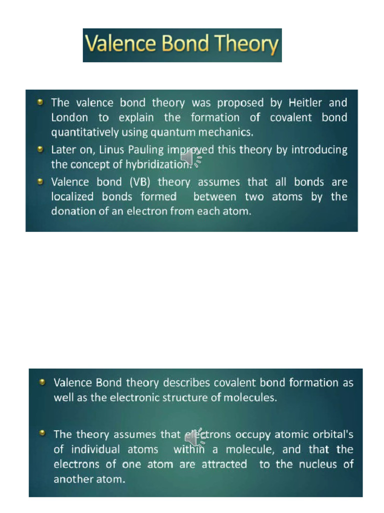 Unit 2 VBT and Hybridizaton | PDF