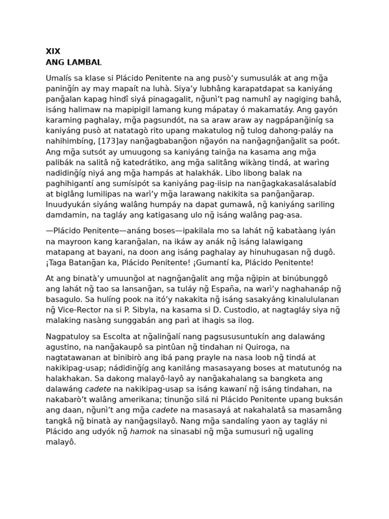 Kabanata 19 - Ang Lambal | PDF