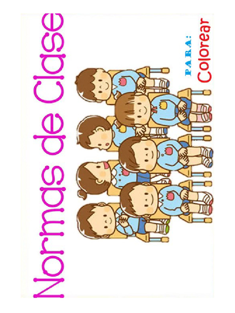Normas de Clase para Colorear | PDF