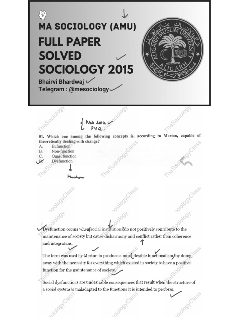 AMU Imp Questions | PDF
