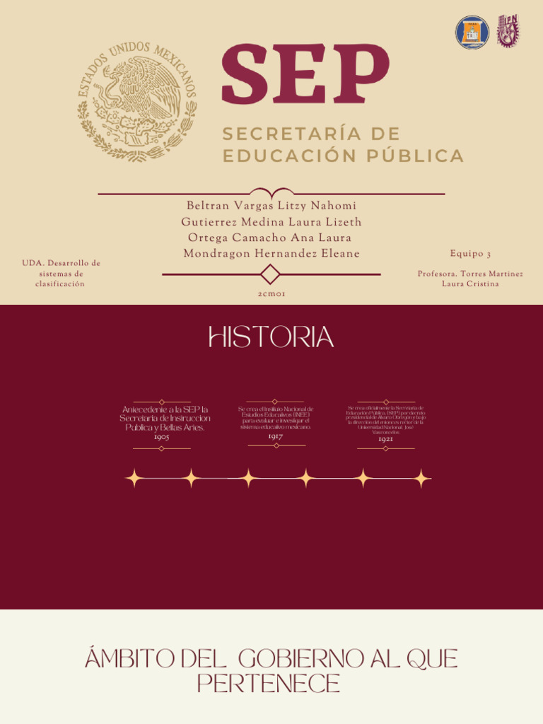 Historia y funciones de la SEP en México | PDF