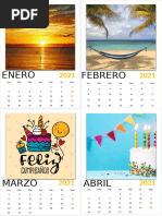 Calendario Michel Zbinden 2025 | PDF