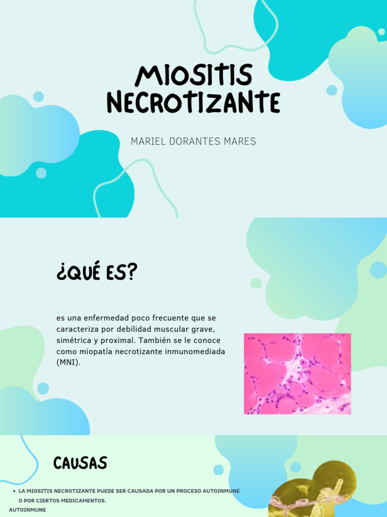 Miositis Necrotizante: Causas y Tratamiento | PDF | Especialidades ...