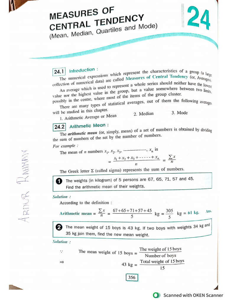 Class X Statistics | PDF
