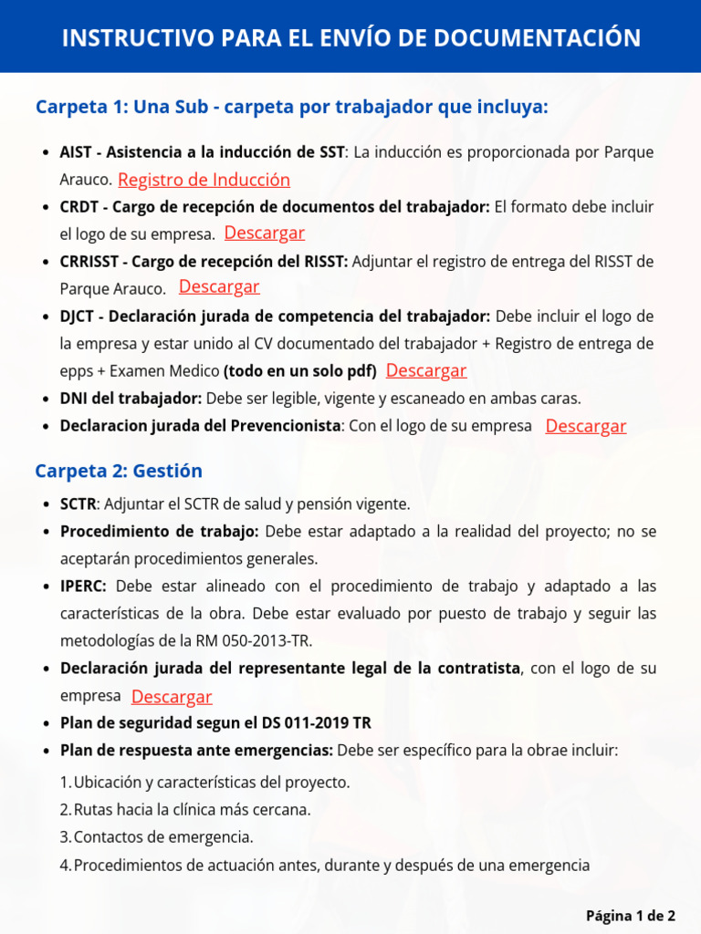 Instructivo de ingreso para Subcontratistas (1) | PDF