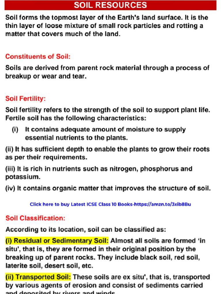 Soil Resources X | PDF
