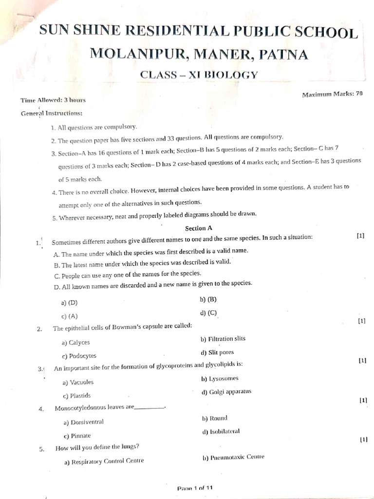 Biology 044 | PDF