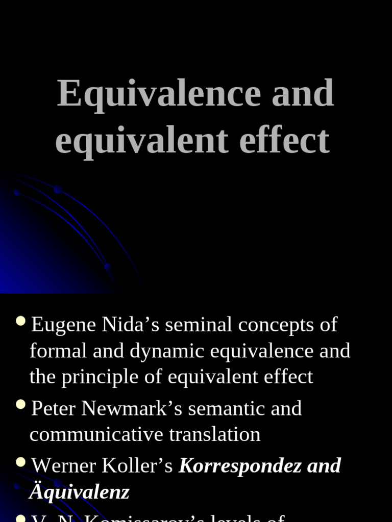 Translation Equivalence Theories Explained | PDF | Grammatical Gender ...