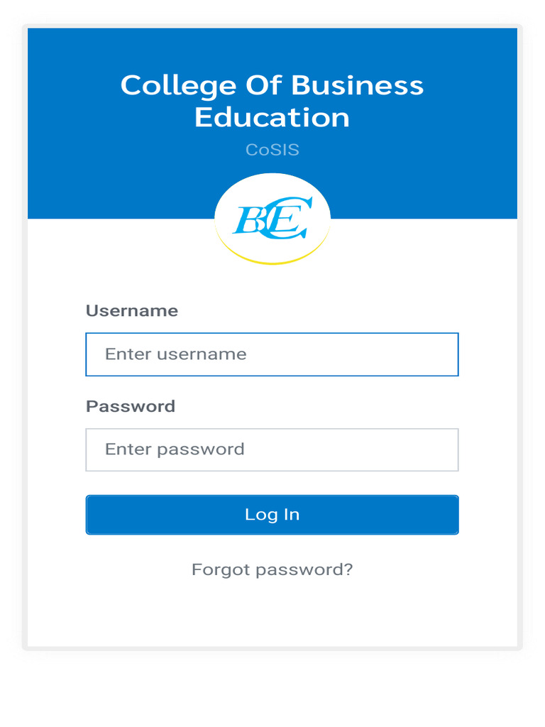 CoSIS Login Instructions | PDF